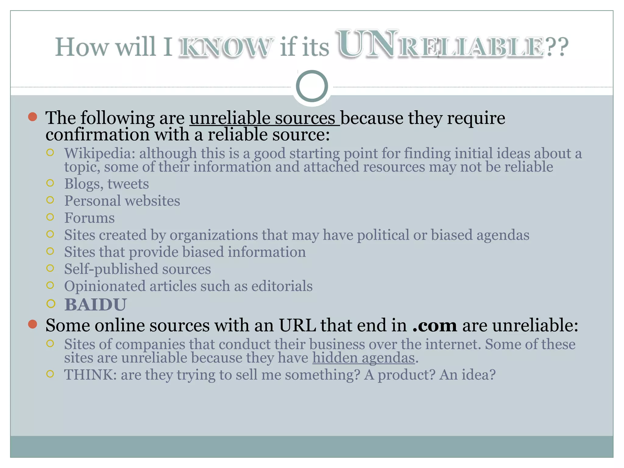 Reliable resources powerpoint | PPT