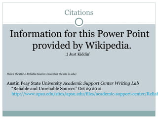 Reliable resources powerpoint | PPT