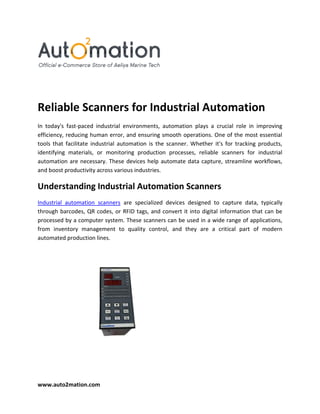 Reliable Scanners for Industrial Automation.pdf