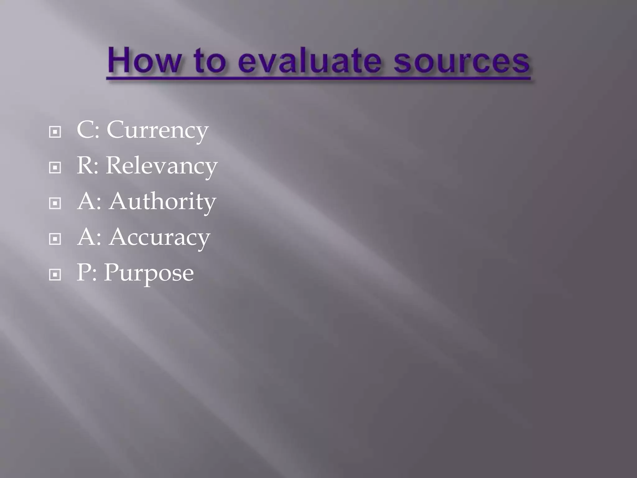 Reliable sources | PPT