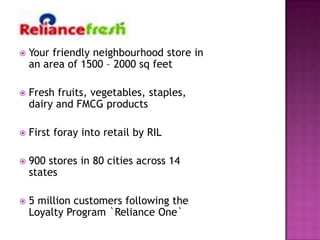 Reliance- Logistics | PPTX