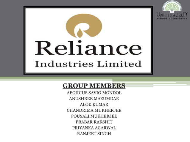 Presentation on Reliance | PPTX