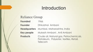 Reliance | PPTX