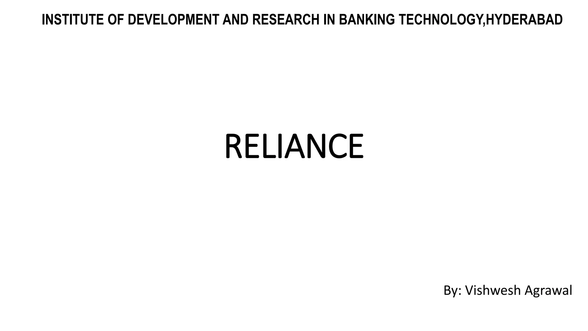 Reliance Business Model | PPTX