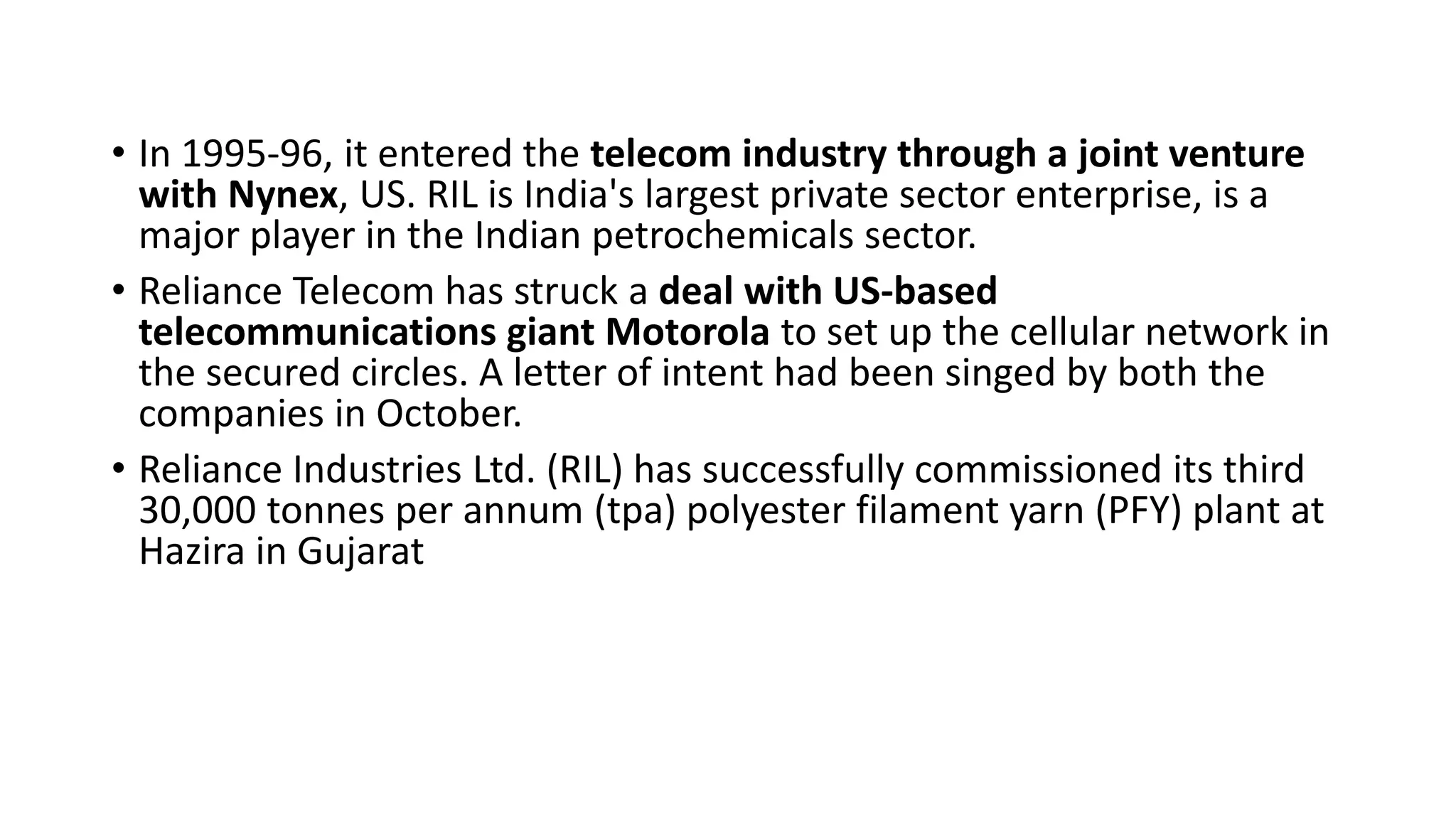 Reliance Business Model | PPTX