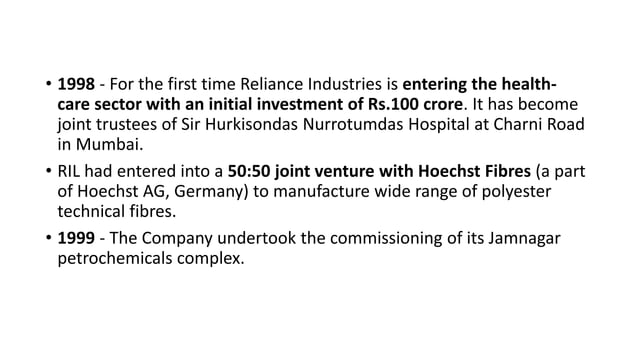 Reliance Business Model | PPTX | Manufacturing Industry | Industries