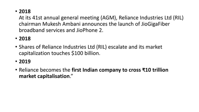 Reliance Business Model | PPTX | Manufacturing Industry | Industries
