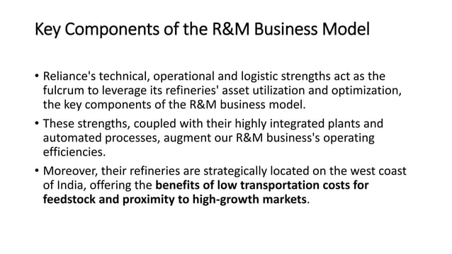 Reliance Business Model | PPTX | Manufacturing Industry | Industries