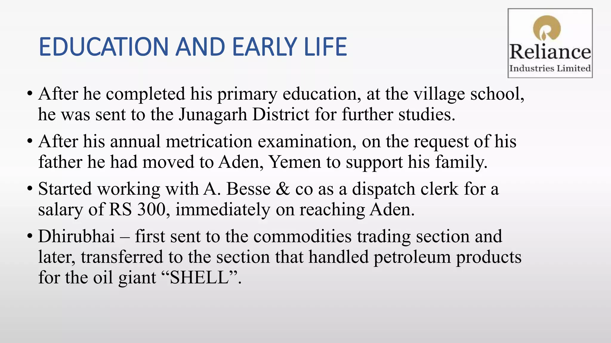 Reliance - Success and Reasons for Failures | PPT