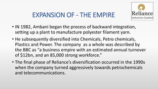 Reliance - Success and Reasons for Failures | PPTX