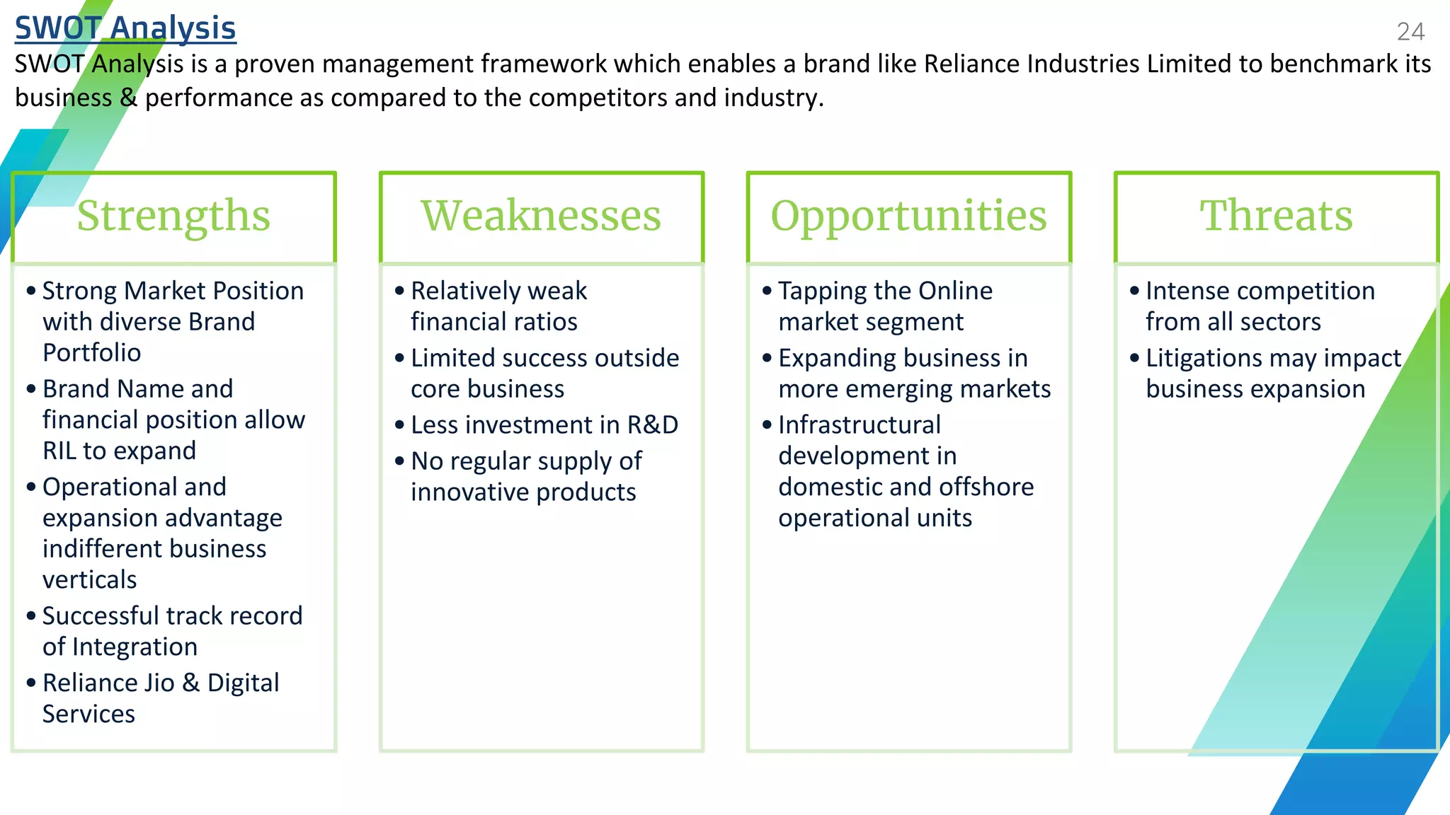 Reliance Industries Limited Company Full Presentation | PPTX