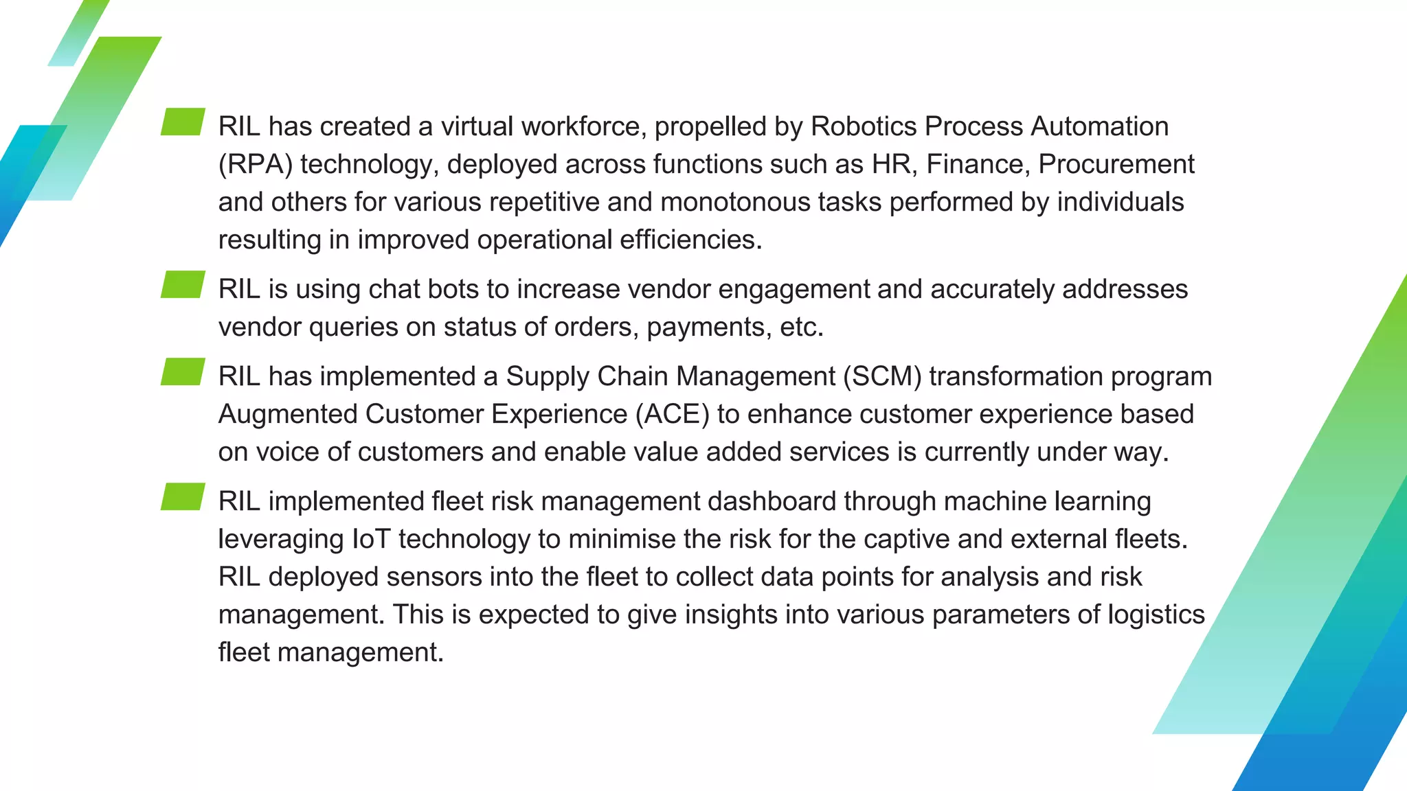 Reliance Industries Limited Company Full Presentation | PPTX