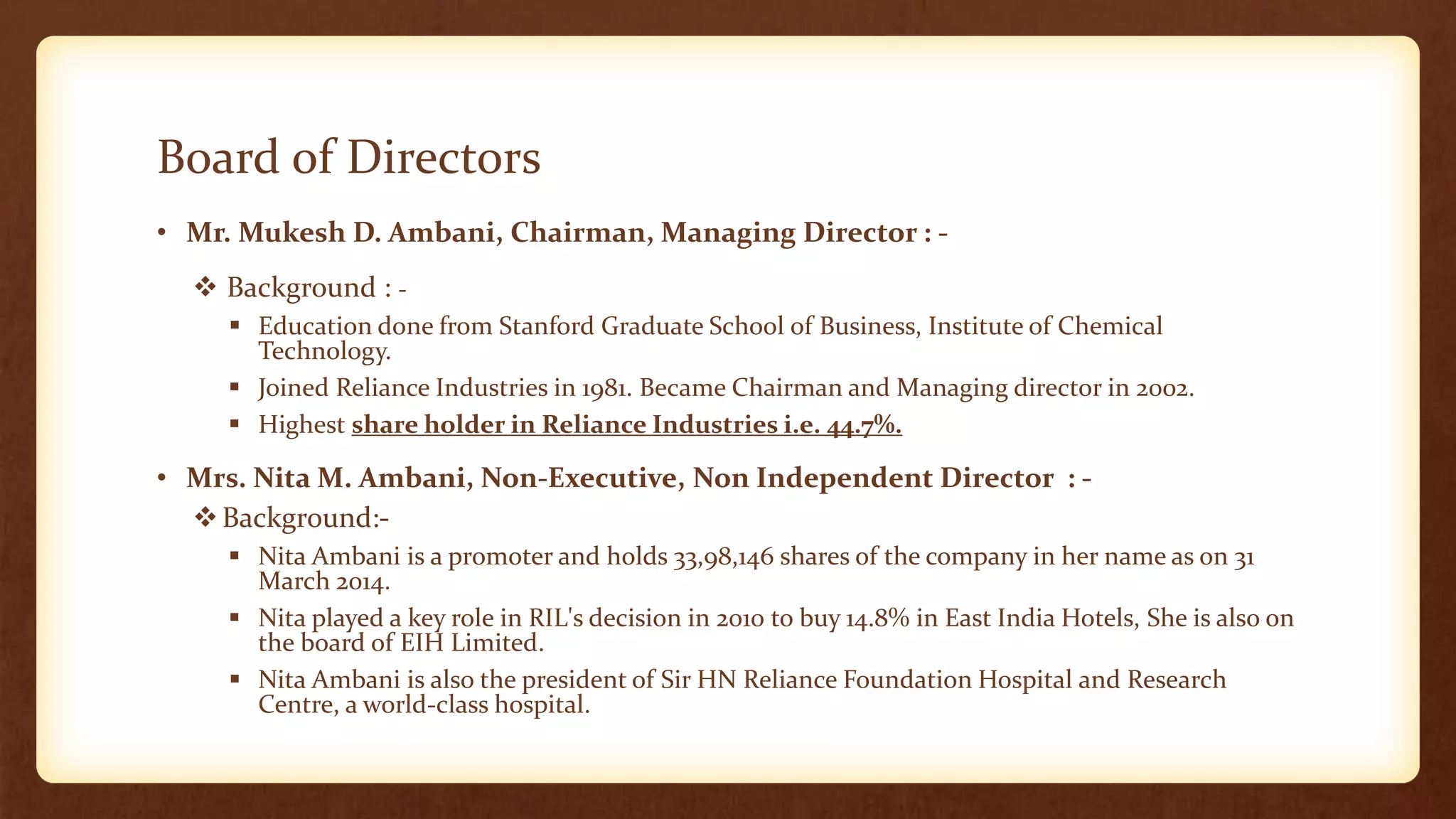 Reliance industries PPM-IT Assignment | PPTX | Business | Business and Finance