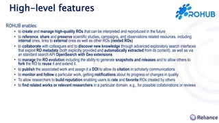 RELIANCE ROHub hackathon | PPT