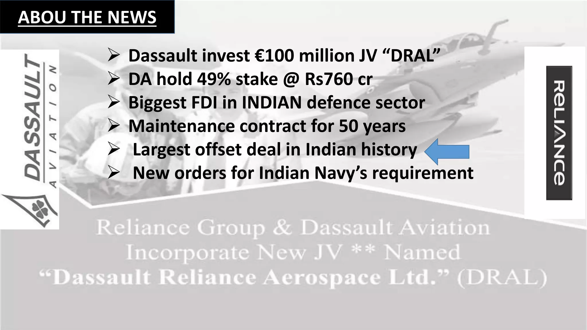 Reliance and dassault | PPT