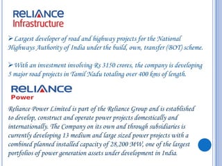 Reliance industries and group of companies | PPT
