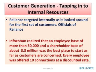 Reliance Communications Marketing Stratergy | PPTX