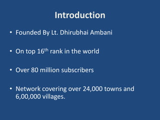 Reliance communications | PPTX