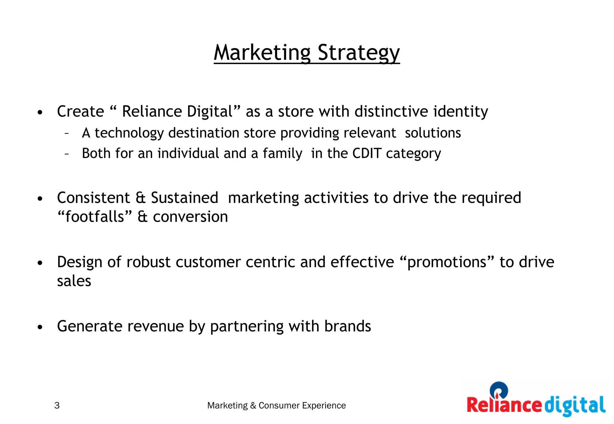 Reliance digital ...How to create a POWER BRAND IN RETAIL | PDF