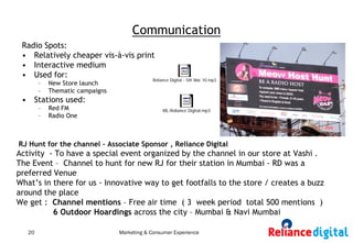 Reliance digital ...How to create a POWER BRAND IN RETAIL | PDF