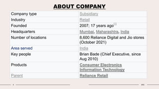 RELIANCE DIGITAL ppt presentation .pptx