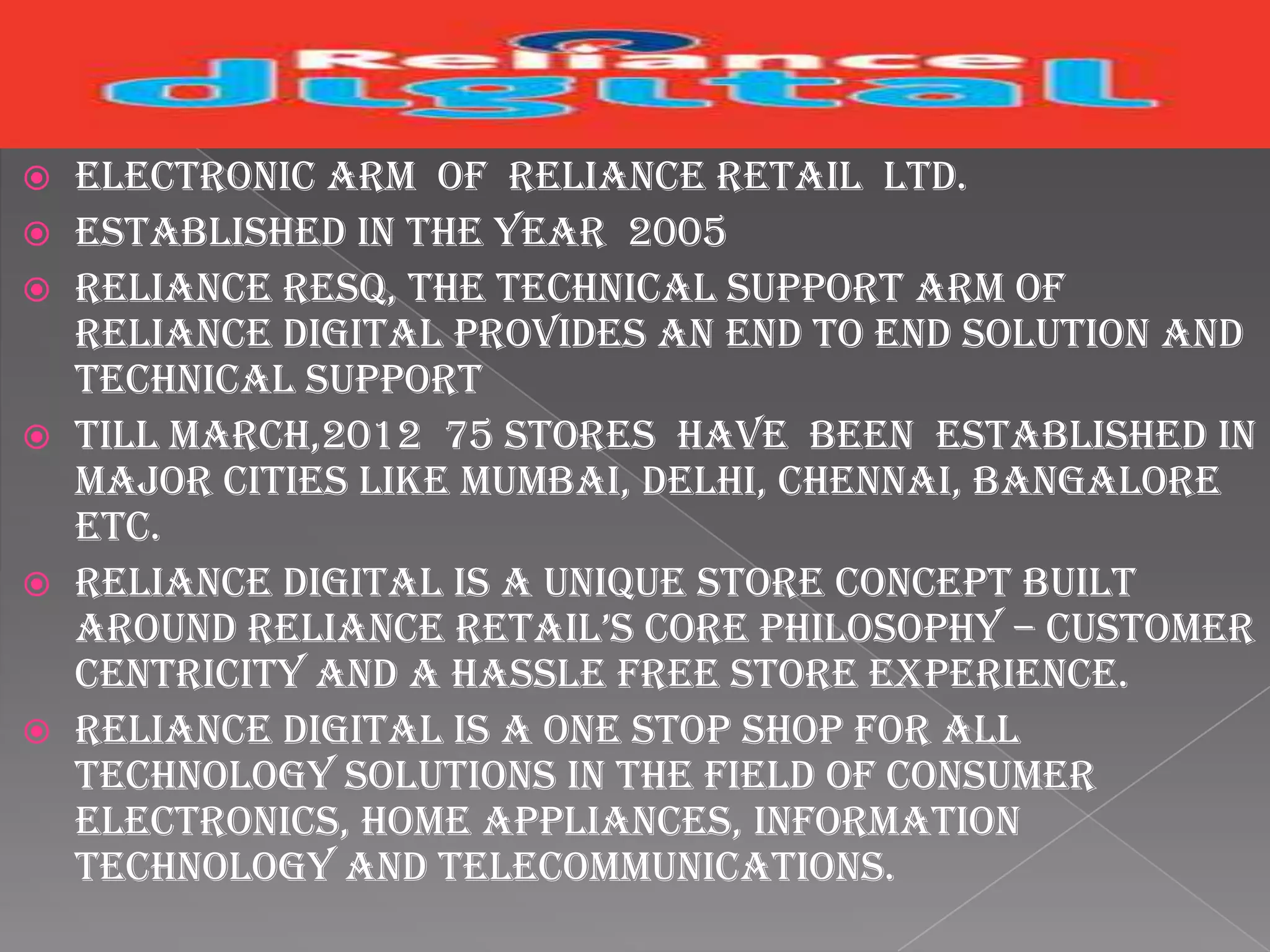 Reliance digital | PPTX