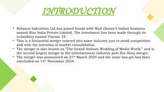 reliance india v/s walt disney merger.pptx