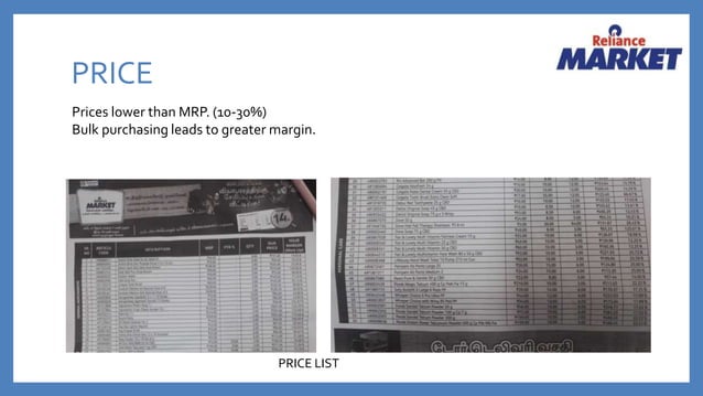 Reliance Retail - Marketing Mix | PPTX