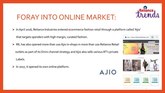 Reliance Retail - Marketing Mix | PPTX