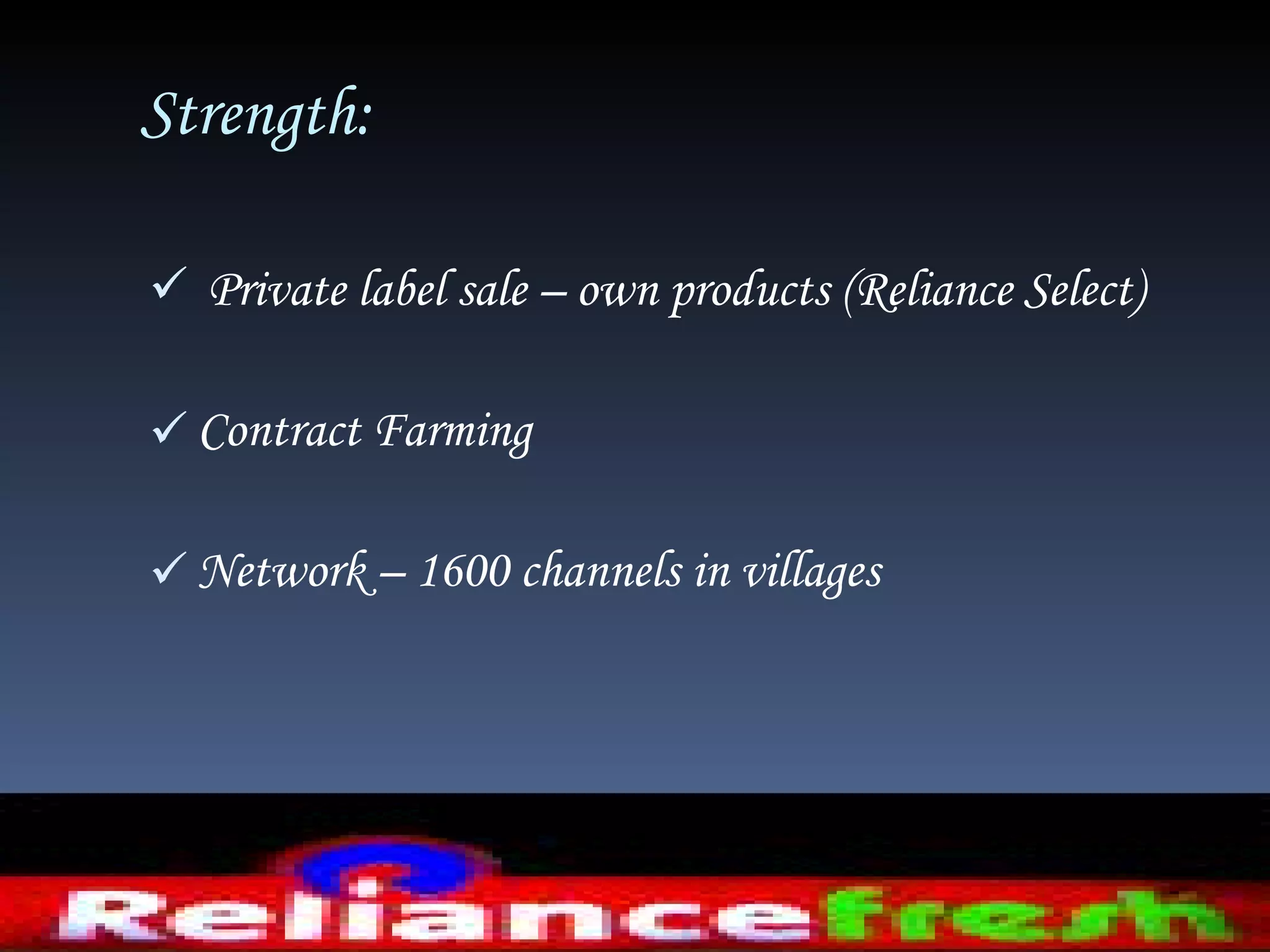 Reliance Fresh | PPT