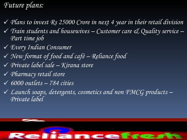 Reliance Fresh | PPT
