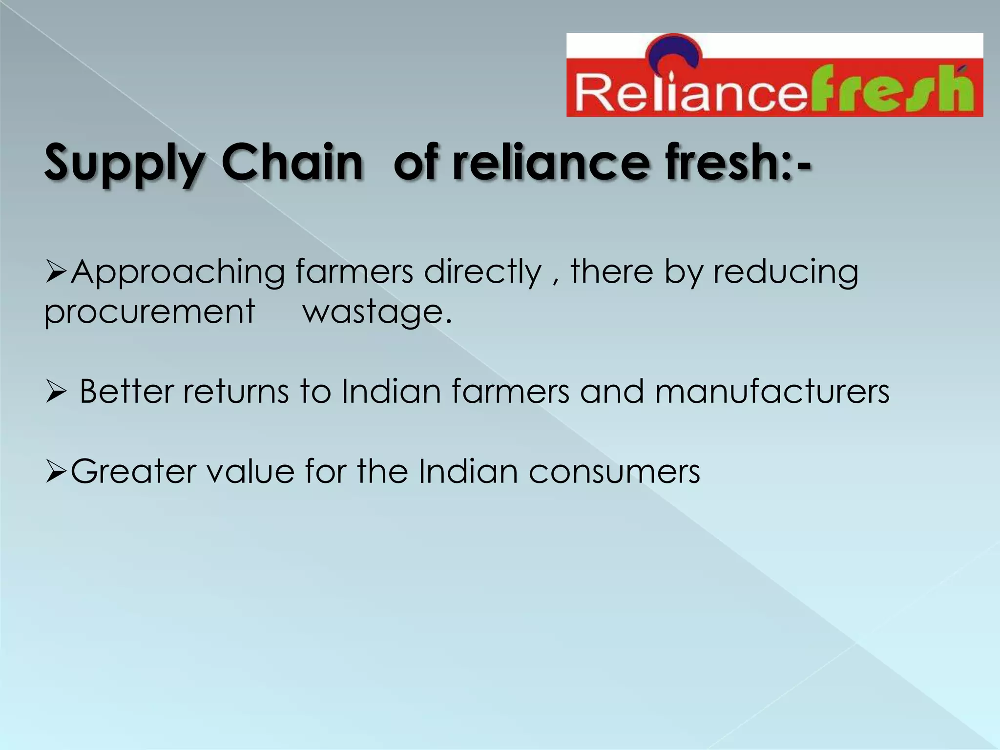 Reliance fresh | PPTX