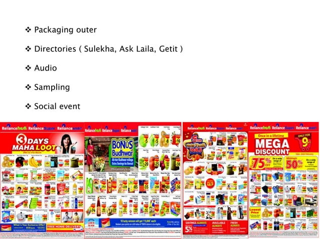 Reliance fresh | PPTX | Retail Industry | Industries