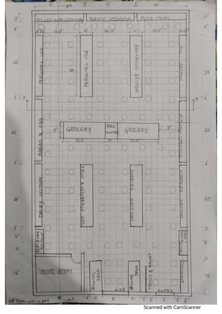 Supermarket Drawing Plan