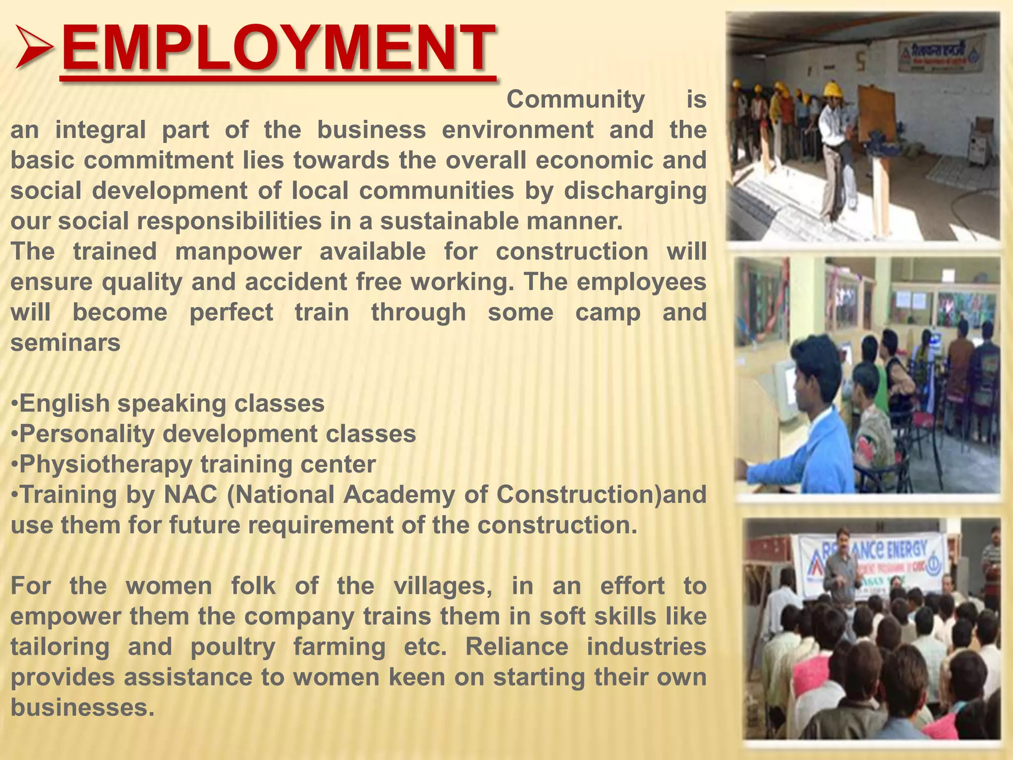 Reliance industries csr | PPTX