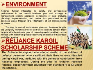 Reliance industries csr | PPTX