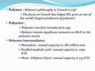 Reliance industries ltd. | PPT