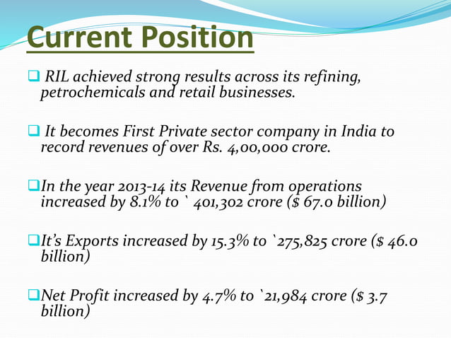 Reliance industries ltd. | PPTX