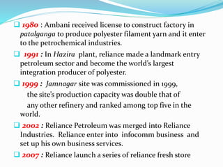 Reliance industries ltd. | PPTX
