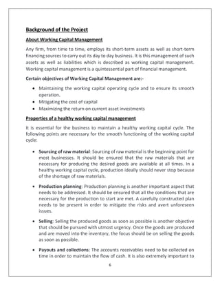 Reliance industries working capital project | PDF