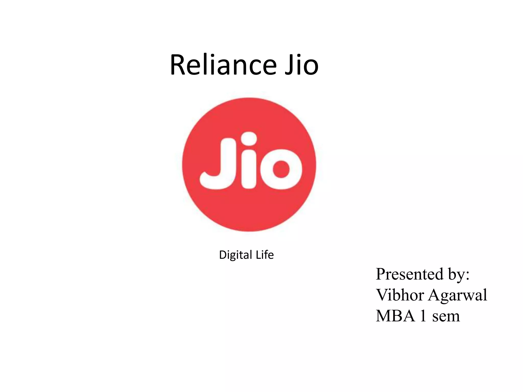 Ppt on Reliance jio | PPTX