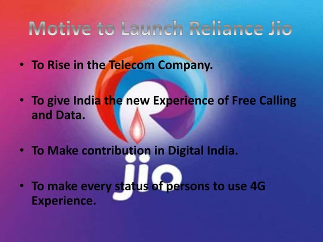 Reliance jio | PPTX | Telecommunications Industry | Industries