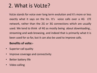 Reliance jio 4G & Volte | PPT