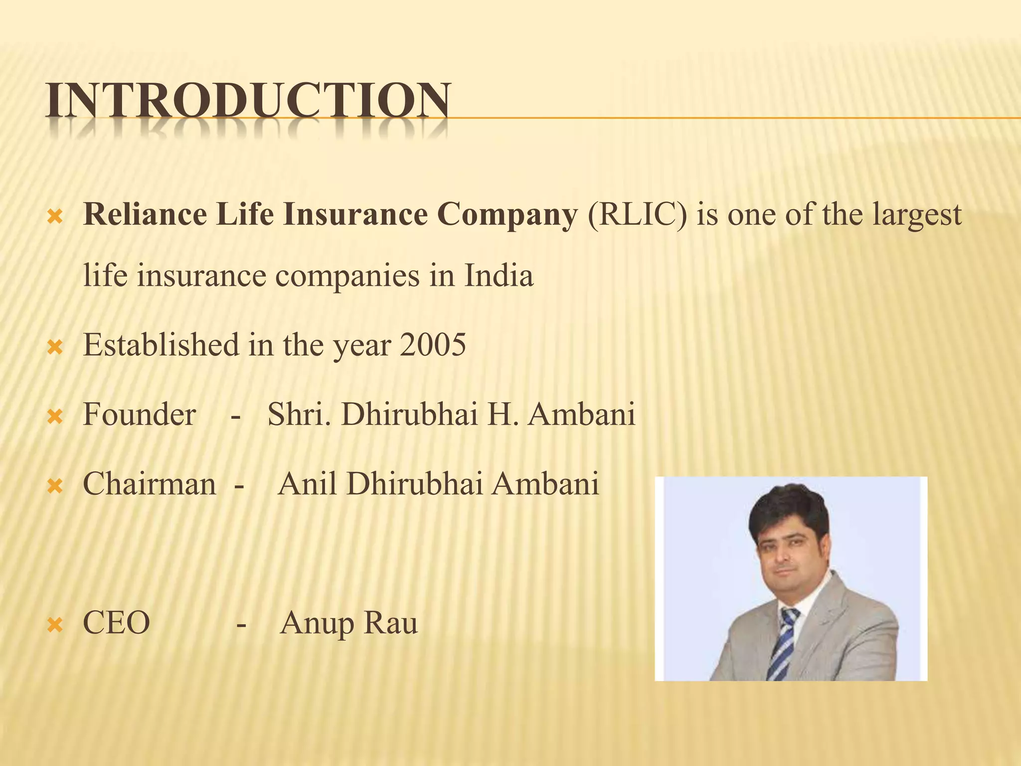 Reliance life ppt | PPTX