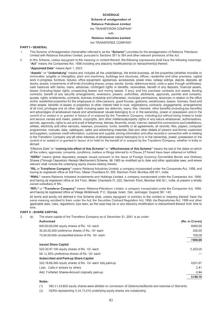 Reliance memorandum of association | PDF