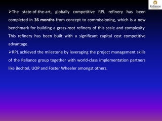 RELIANCE PETROLEUM PRESENTATION | PPTX