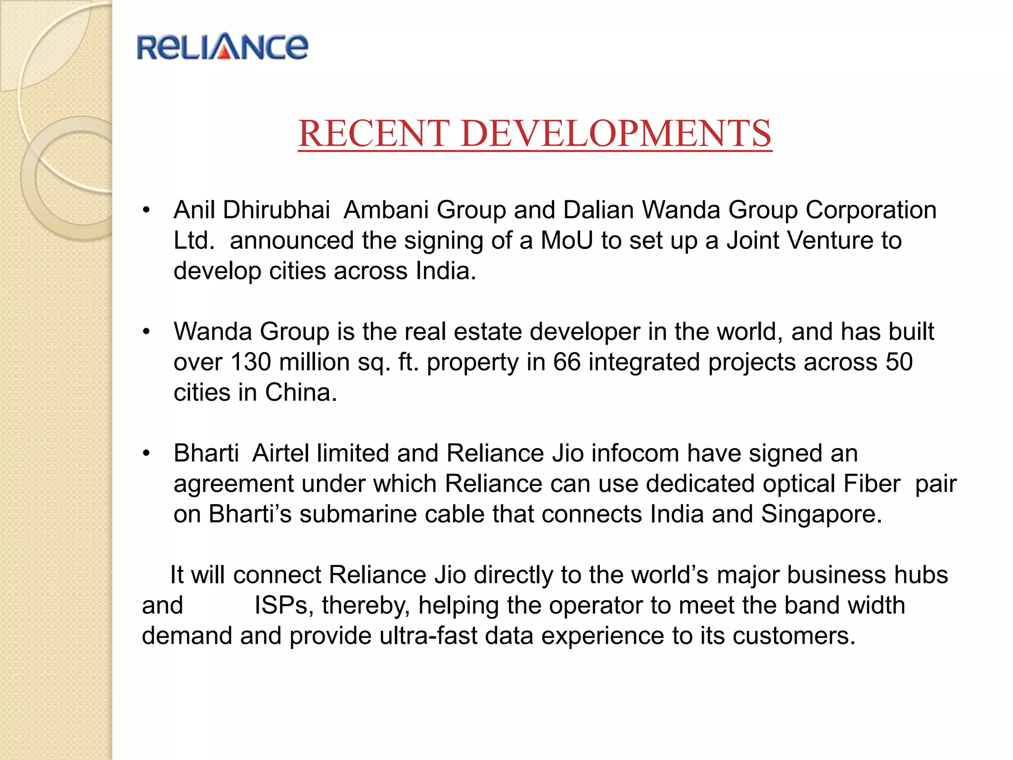 Reliance presenation, Full company Profile, History and Future | PPTX