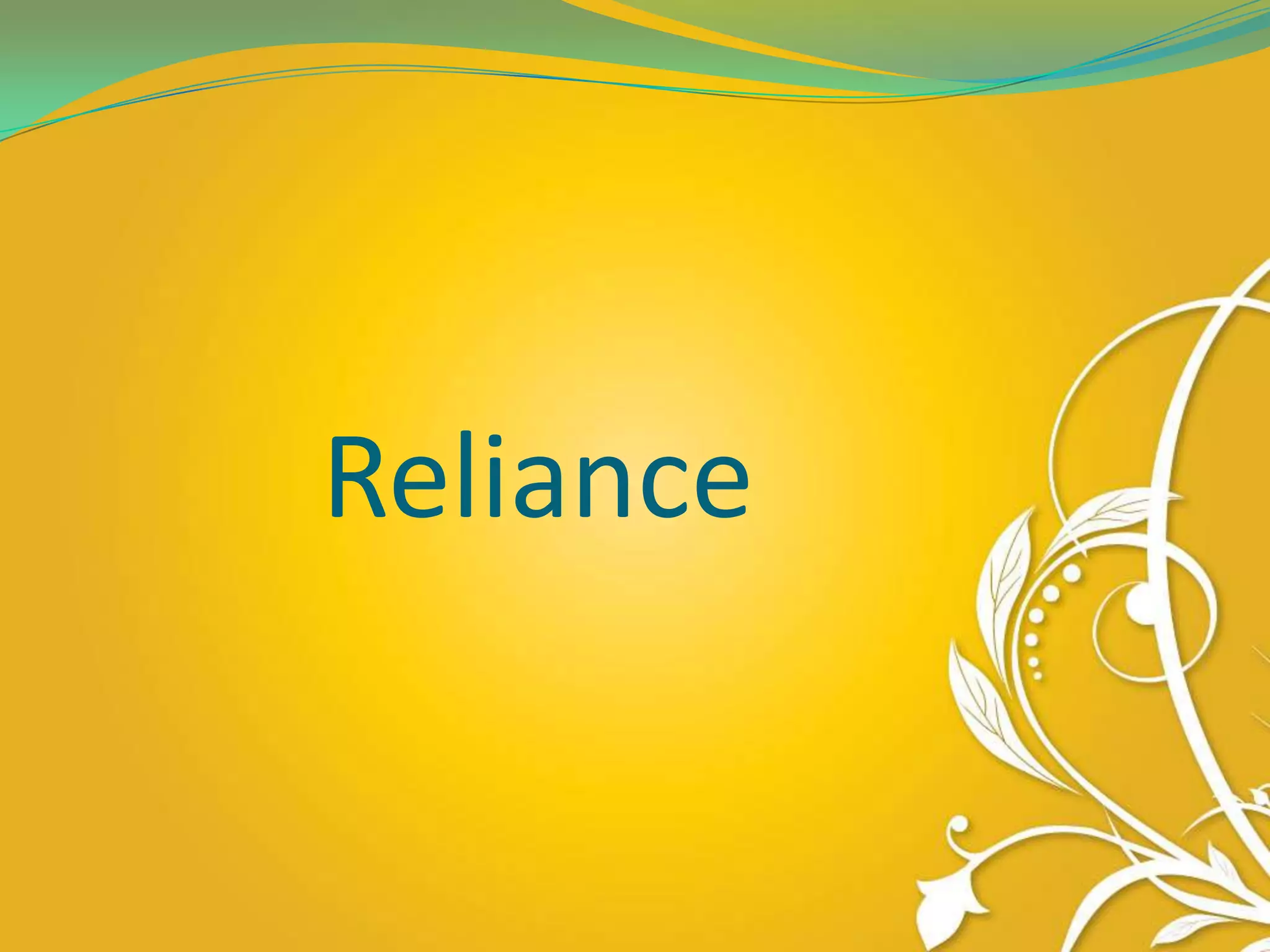 Reliance presentation | PPTX
