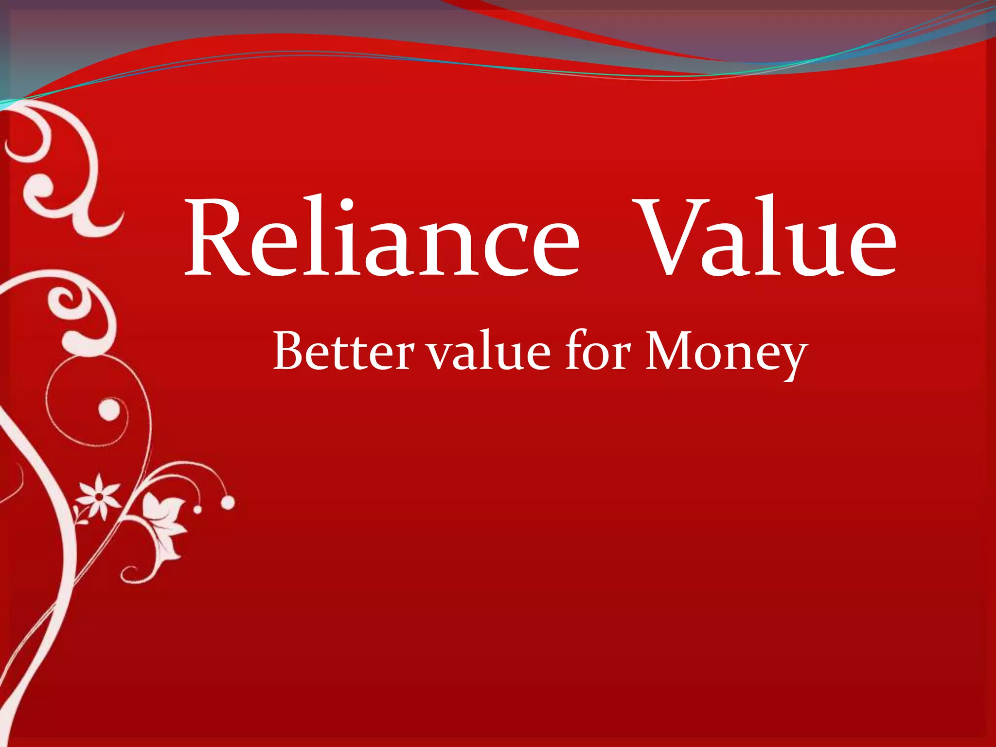 Reliance presentation | PPTX