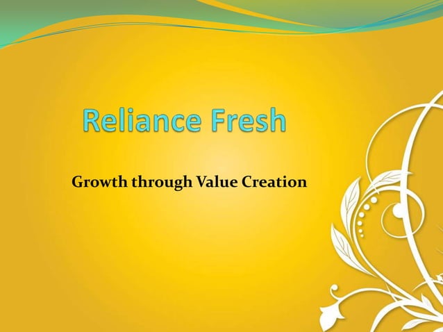Reliance presentation | PPTX